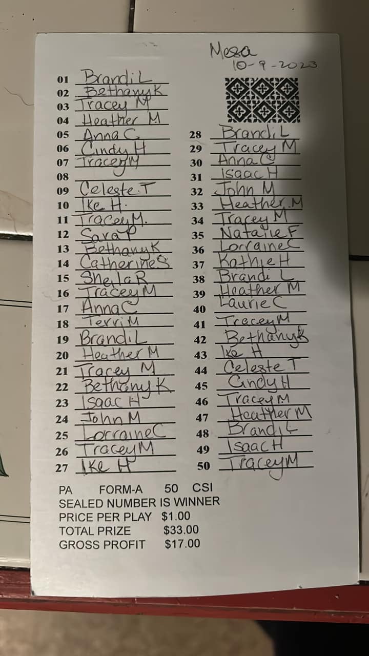 10/09/2023 Solo Mesa/Mesa XL | Greensburg FOP 56