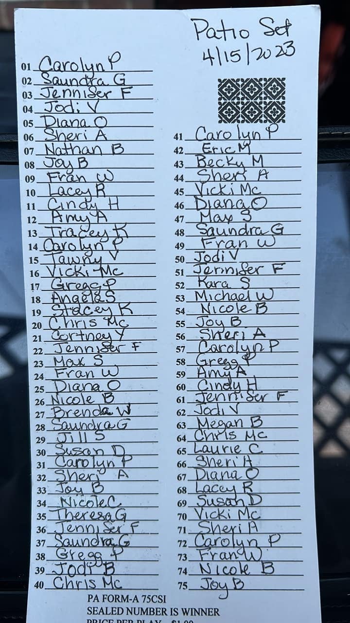 04/14/2023 Rockbridge Patio Sofa & Ottoman Set | Greensburg FOP 56